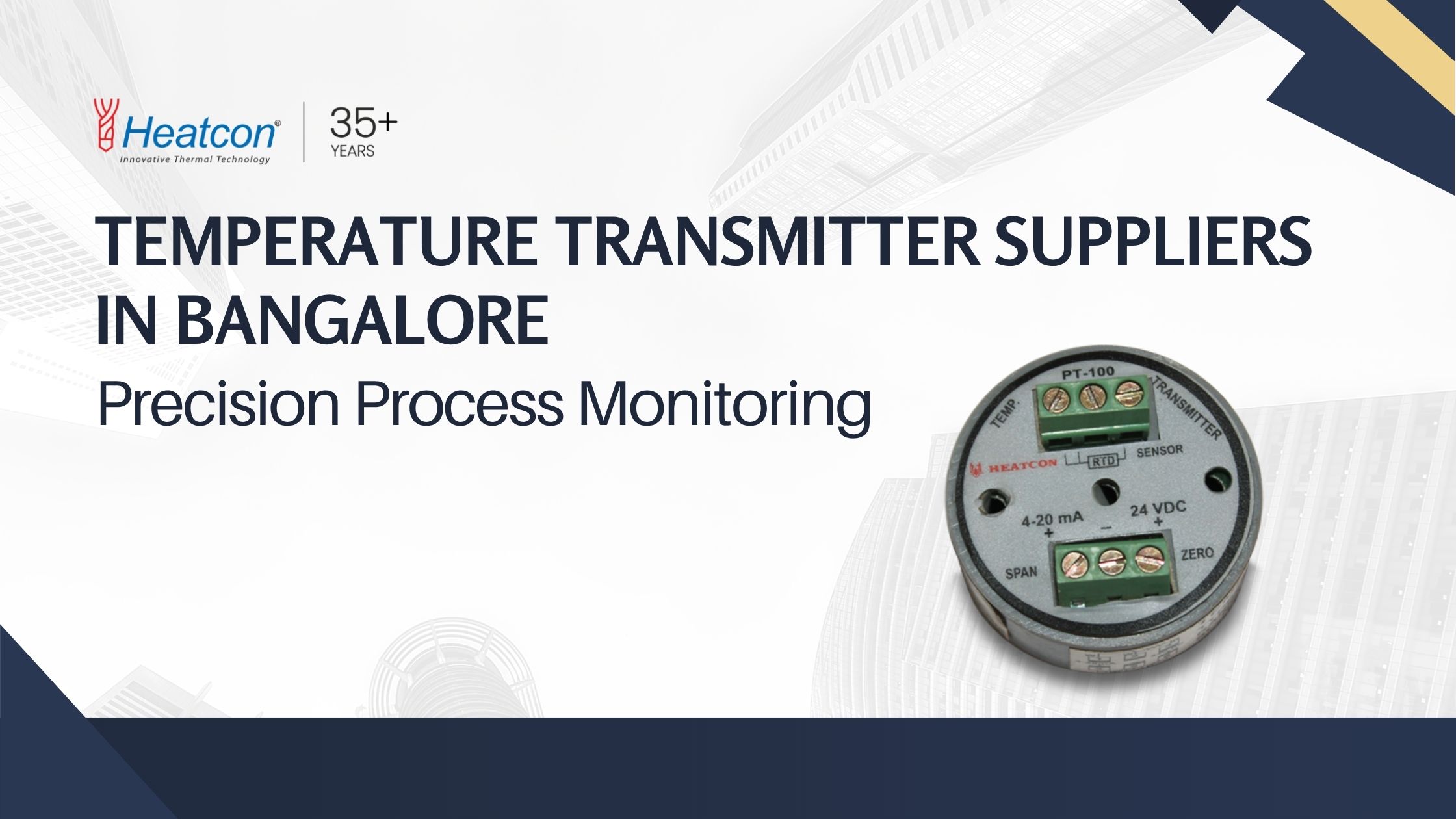 Leading Temperature Transmitter Suppliers in Bangalore | Heatcon Sensors